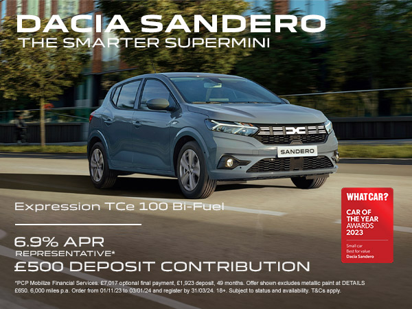 New Dacia Peebles | Dacia Scottish Borders | Dacia Dealers In Peebles